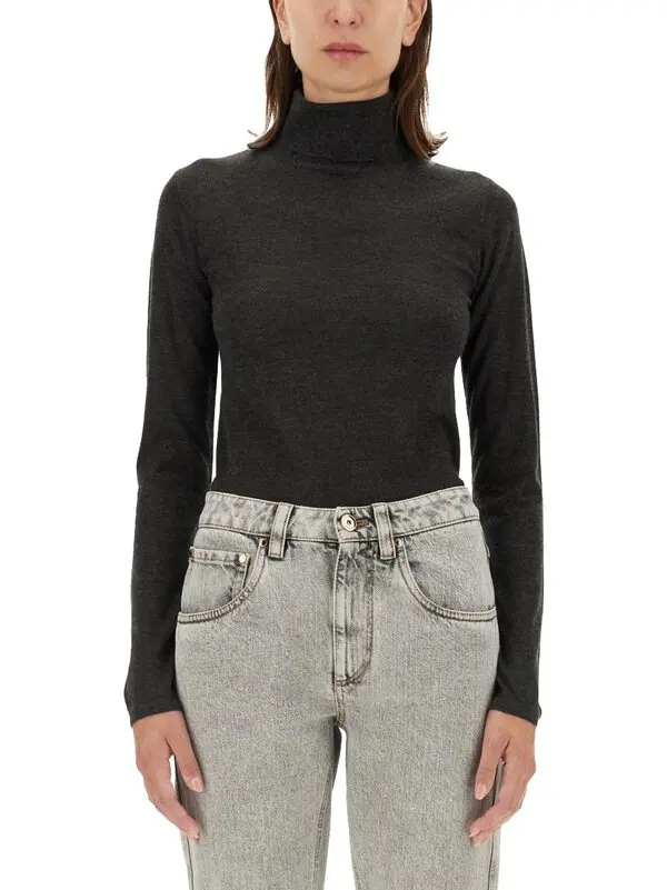 Brunello Cucinelli Turtleneck Shirt - Gray