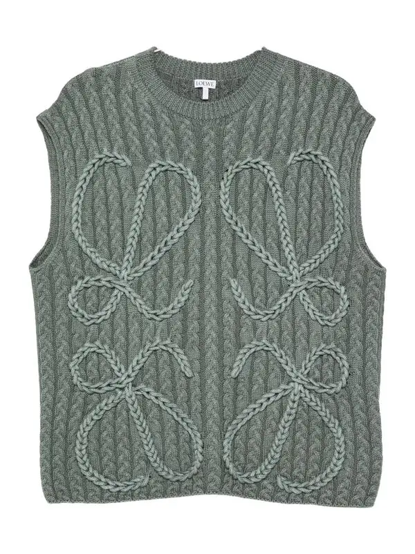 Loewe Anagram Wool Vest - Multicolor
