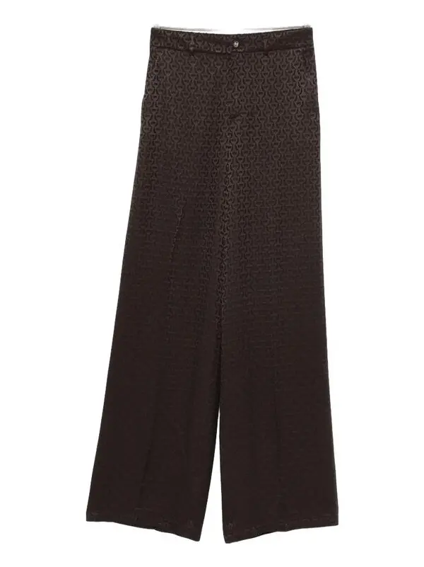 Gucci Horsebit Silk Trousers - Multicolor