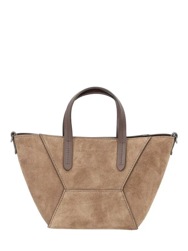 Brunello Cucinelli Duo Mini Bag - Brown