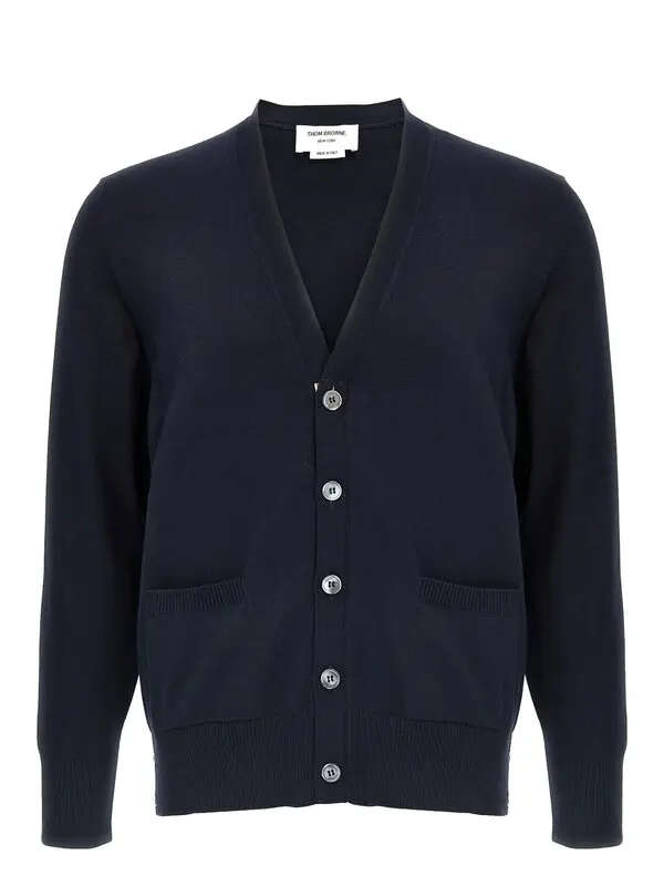 Thom Browne 4-bar Cardigan - Blue