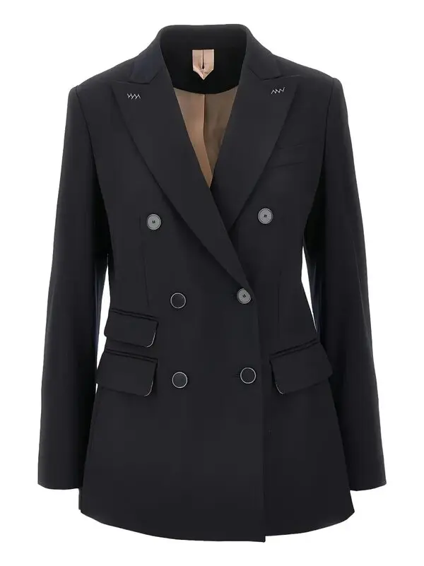 Max Mara Double-breasted Jacket - Multicolor