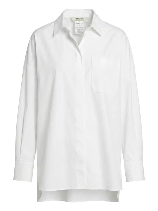 Max Mara Cotton Shirt With Classic Collar - Multicolor