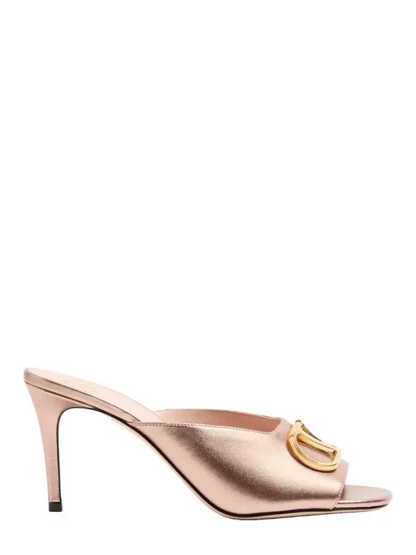 Valentino Garavani Vlogo Signature Leather Mules - Multicolor