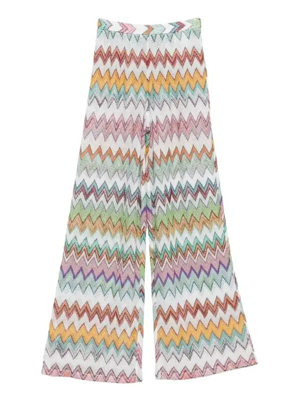 Missoni Viscose Patterned Wide-leg Pants - Multicolor