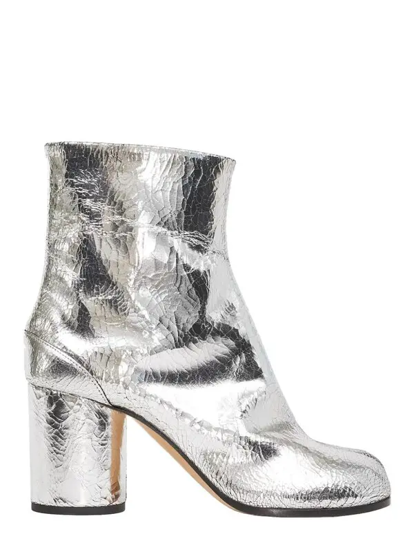 MAISON MARGIELA Tabi 80mm Ankle Boots - Silver
