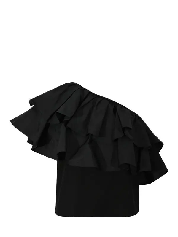 Max Mara Ruffle Top - Black