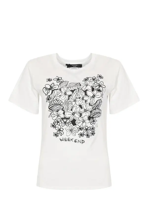 Max Mara Floral Print T-shirt - Multicolor