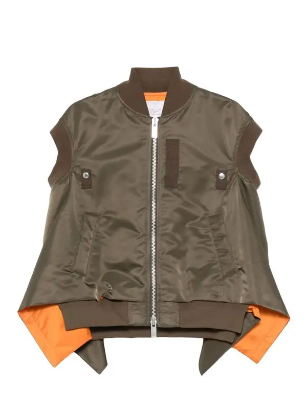 Sacai Nylon Zipped Vest - Multicolor