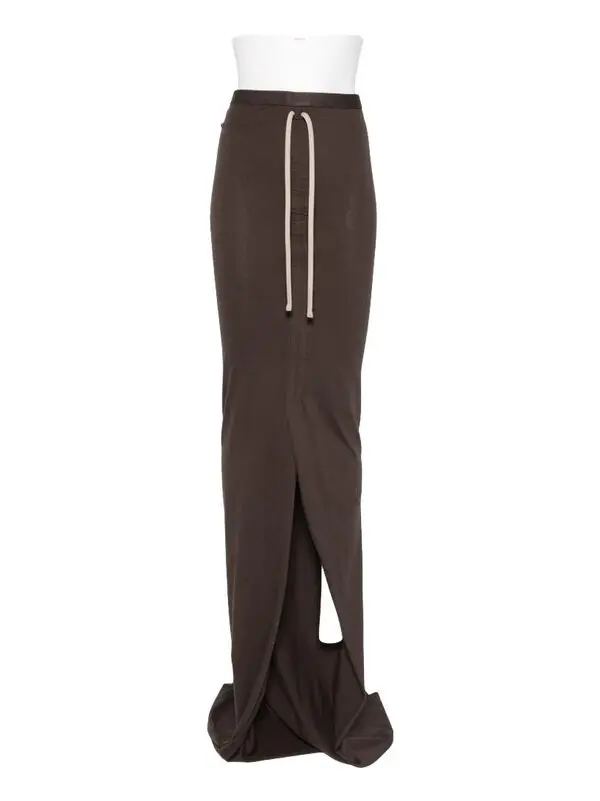 Moncler Rick Owens Cotton Long Skirt - Multicolor