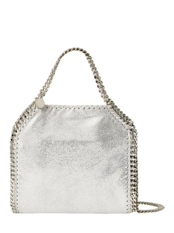 Stella McCartney Metallic Falabella Mini Tote Bag - Silver