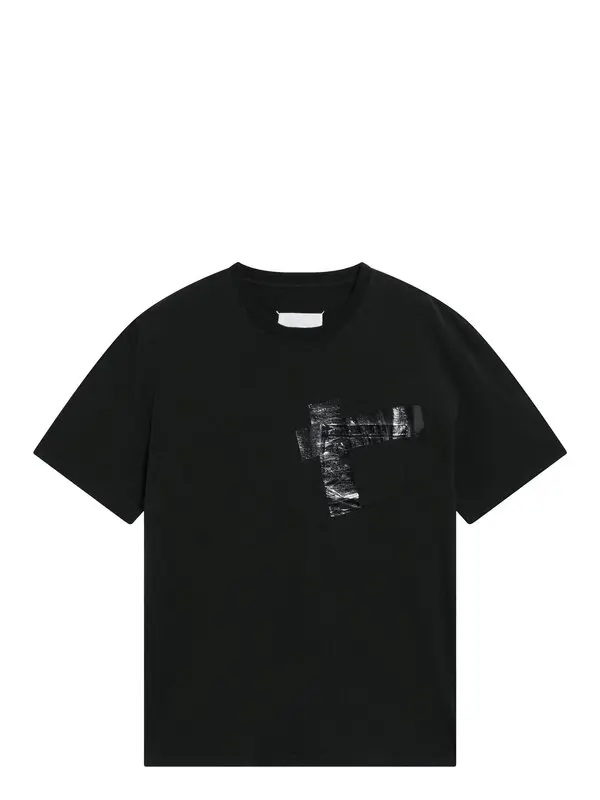 MAISON MARGIELA Taped Cotton Jersey T-shirt - Black