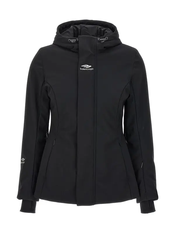 Balenciaga Ski Hourglass 3b Sports Icon Parka - Black