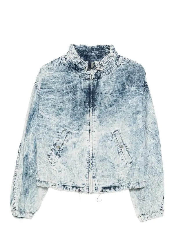Isabel Marant Étoile Plume Acid Wash Denim Jacket - Multicolor