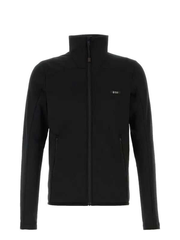 Prada Full Zip Technical Sweatshirt - Black