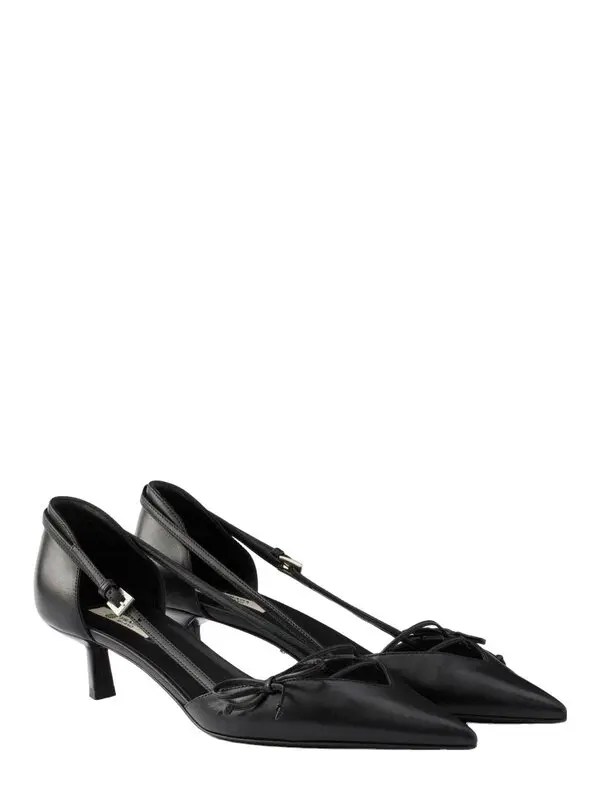 Prada Stiletto Pointed Toe Pumps - Black
