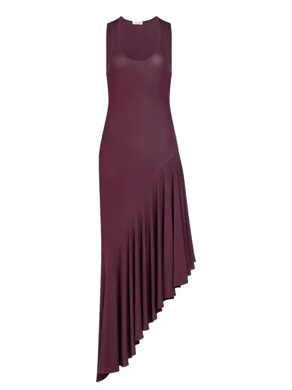 Alaïa Asymmetrical Jersey Dress - Red