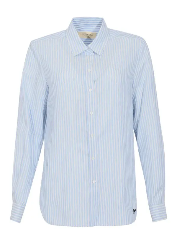 Max Mara Striped Linen Shirt - Blue