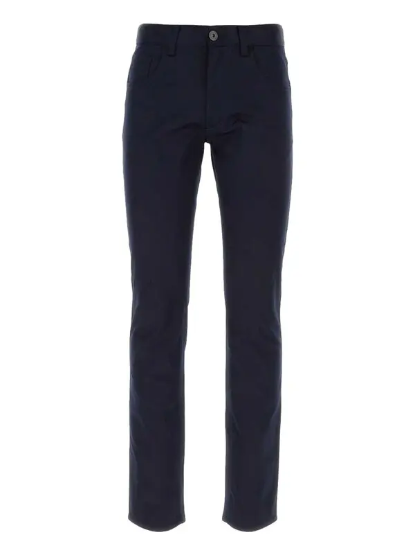 Prada Tailored Cotton Blend Pants - Blue