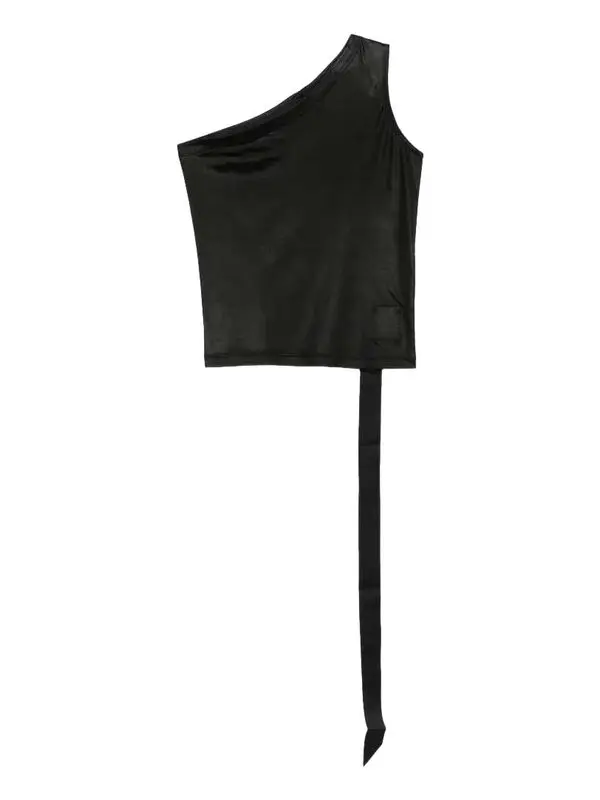 Rick Owens Asymmetrical One-shoulder Top - Black