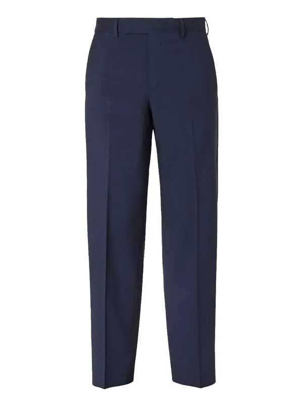 Fendi Tailored Wool Canvas Trousers - Blue