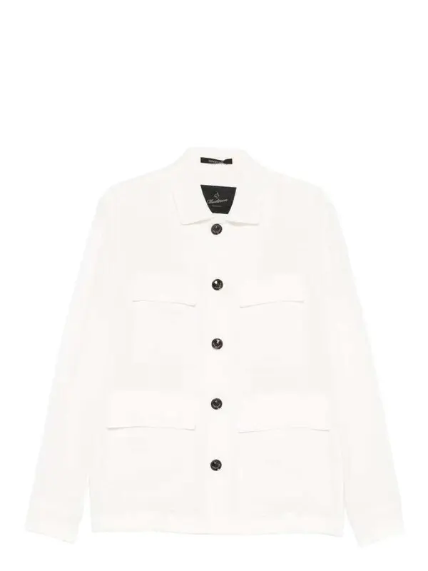 MONTECORE Shirt Jacket With Buttons And Pockets - White