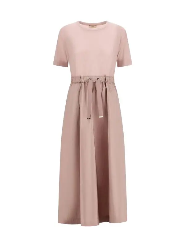 Herno Panelled Midi Dress - Multicolor