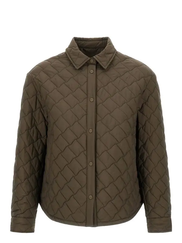 Herno Quilted Waterproof Shacket - Green