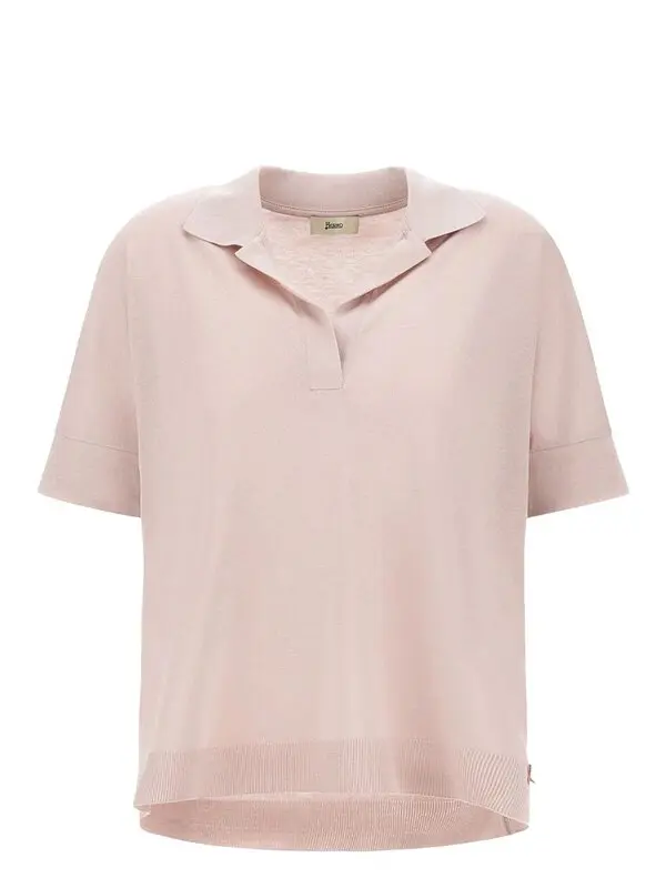 Herno Cotton Blend Jersey Polo - Multicolor