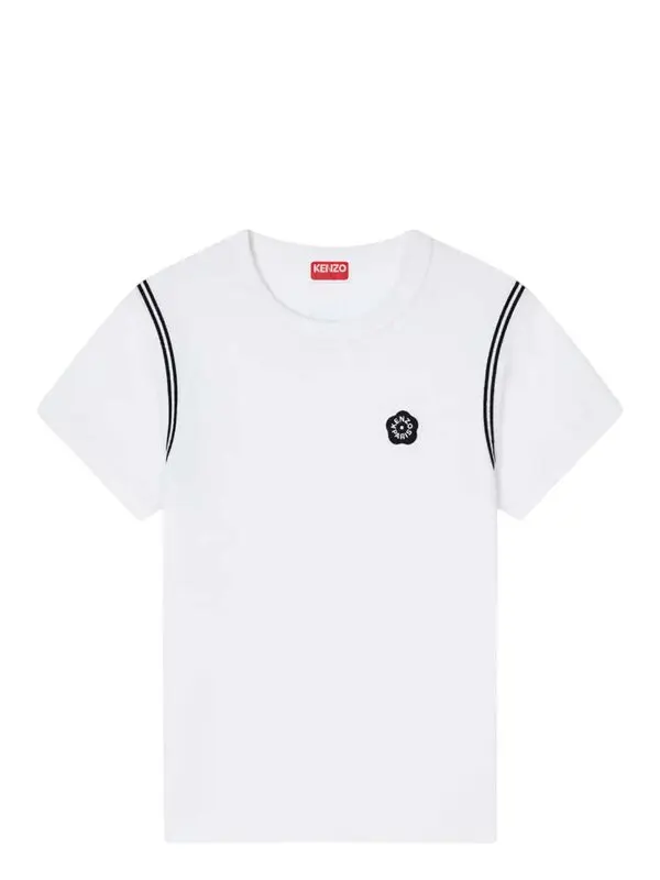 Kenzo Boke Flower 2.0 Embroidered Cotton T-shirt - White