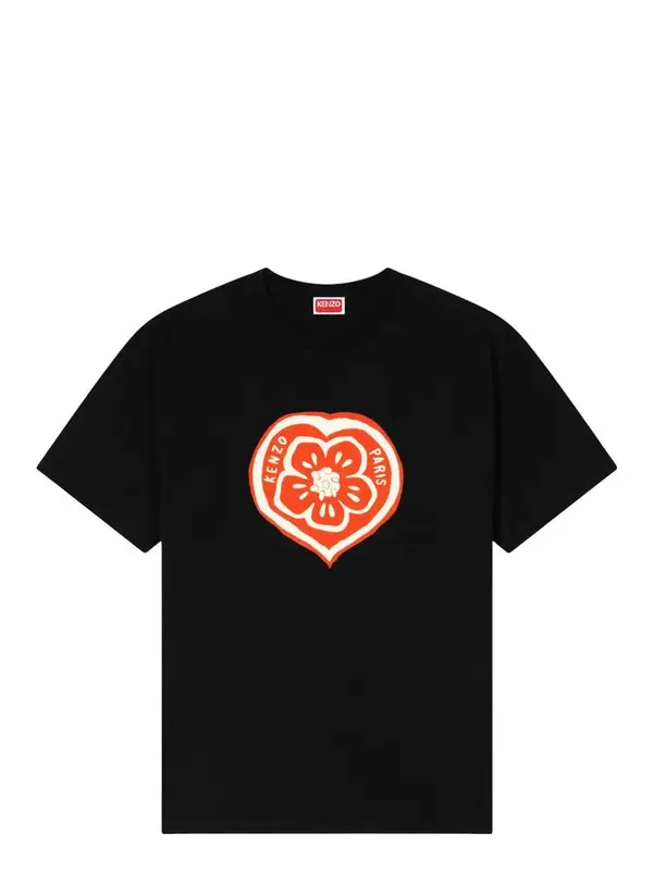 Kenzo Boke Heart Cotton T-shirt - Black