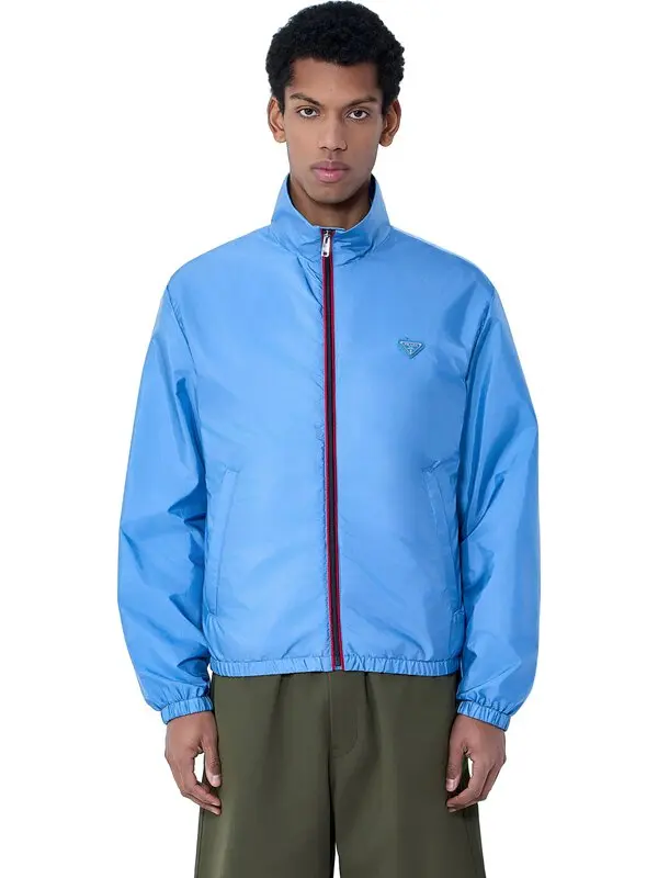 Prada High-neck Zip Jacket - Blue
