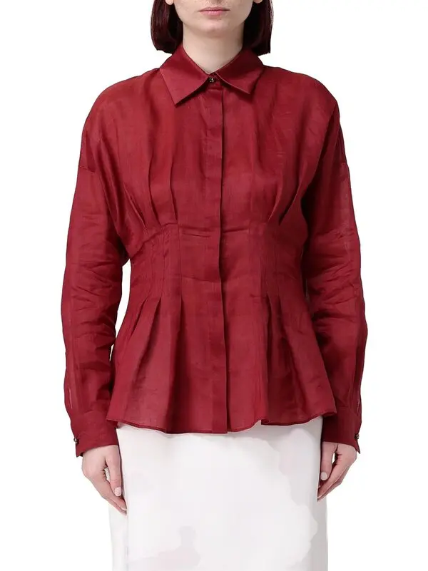 Max Mara Classic Collar Shirt - Red