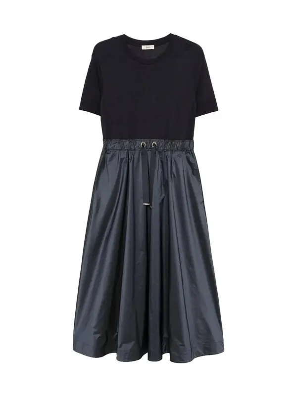 Herno Panelled Midi Dress - Blue