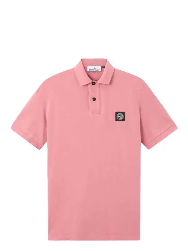 Stone Island Slim Fit Cotton Piqué Polo Shirt - Multicolor