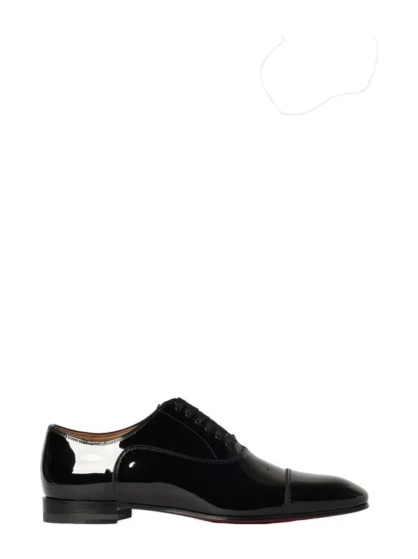 CHRISTIAN LOUBOUTIN Patent Leather Oxford Shoes - Black