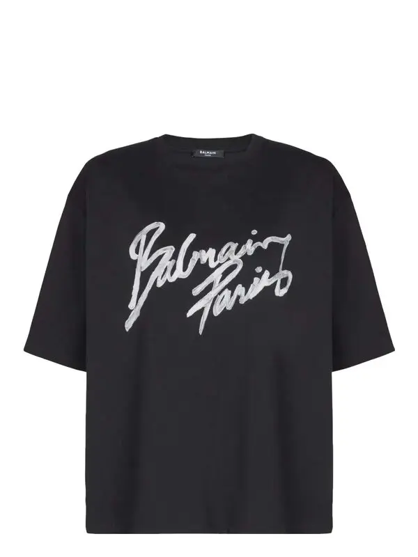Balmain Logo T-shirt - Black