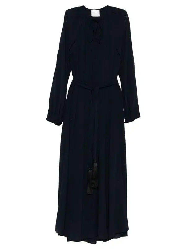 FORTE_FORTE Crepe De Chine Long Dress - Multicolor