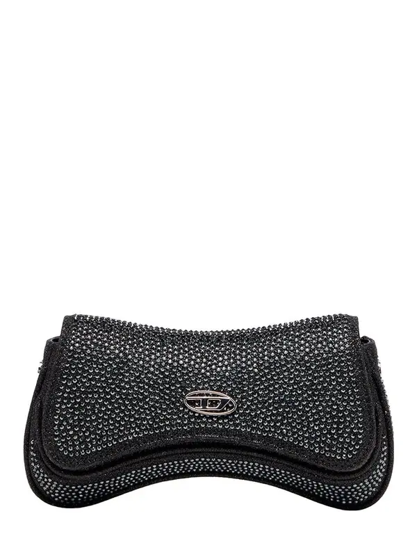 DIESEL® Play Crossbody Xs Shoulder Bag With All-over Rhinestones - Multicolor