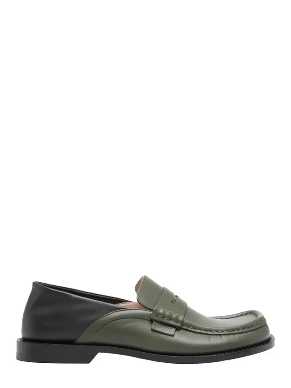 Loewe Campo Leather Loafers - Multicolor