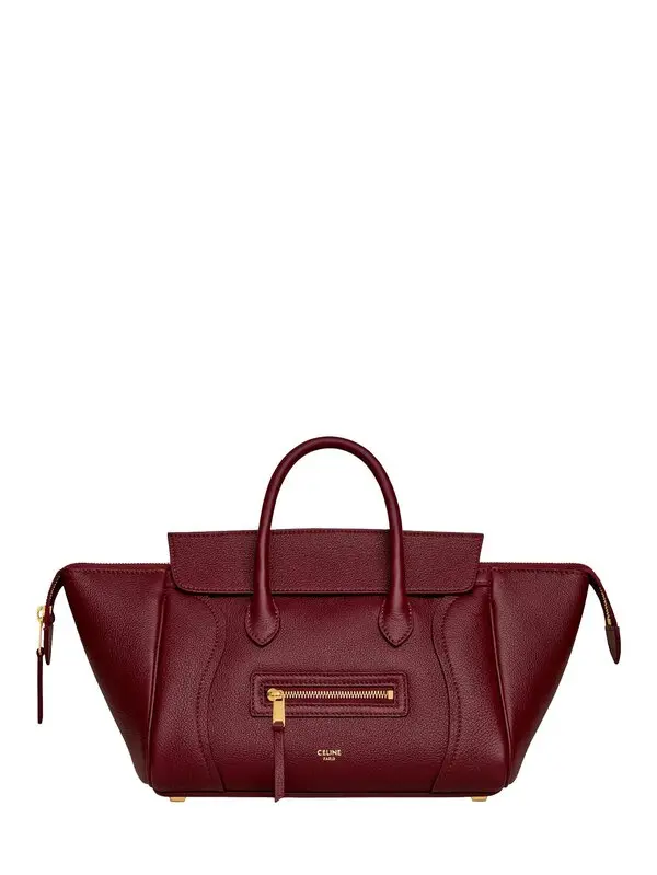 Celine Leather Luggage Shoulder Bag - Multicolor