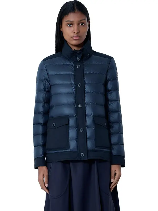 Moncler Padded Stand Collar Jacket - Blue