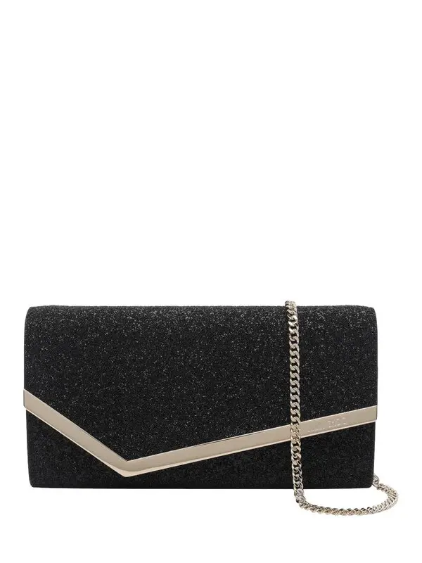 JIMMY CHOO Emmie Pochette Clutch - Black