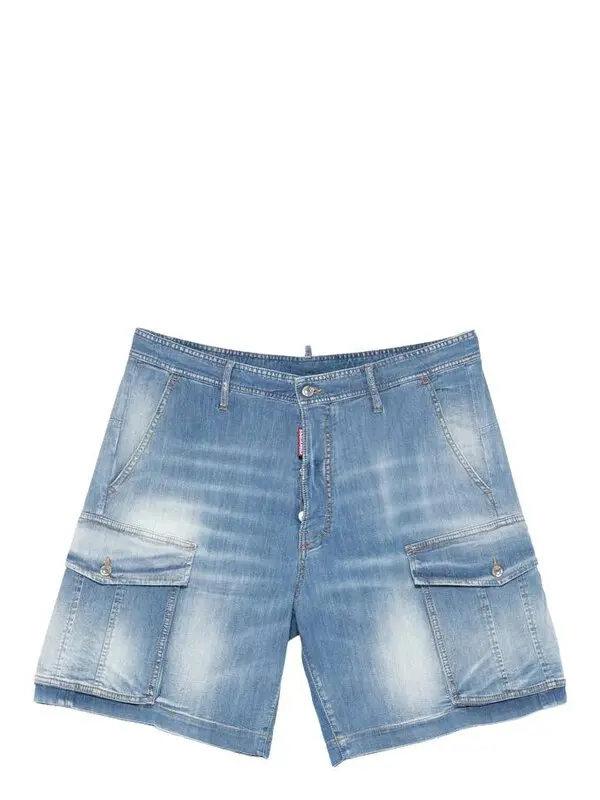 Dsquared2 Denim Cargo Shorts - Blue