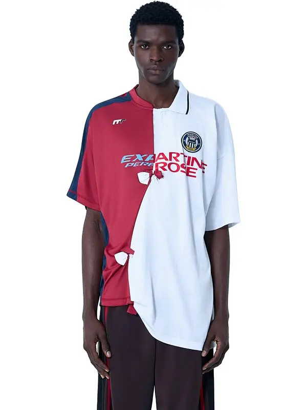 Martine Rose Logo Motif College Football Top - White