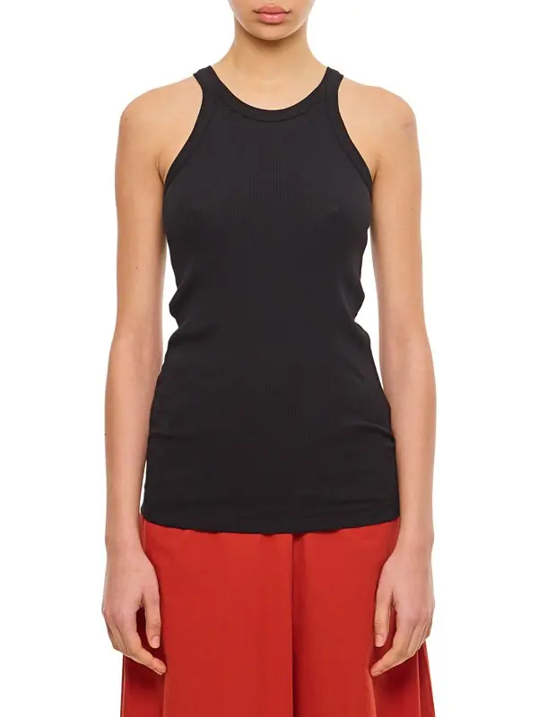 Sportmax Ribbed Sleeveless Crew Neck Top - Multicolor