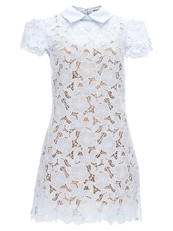 SELF-PORTRAIT Lace Mini Dress - Multicolor