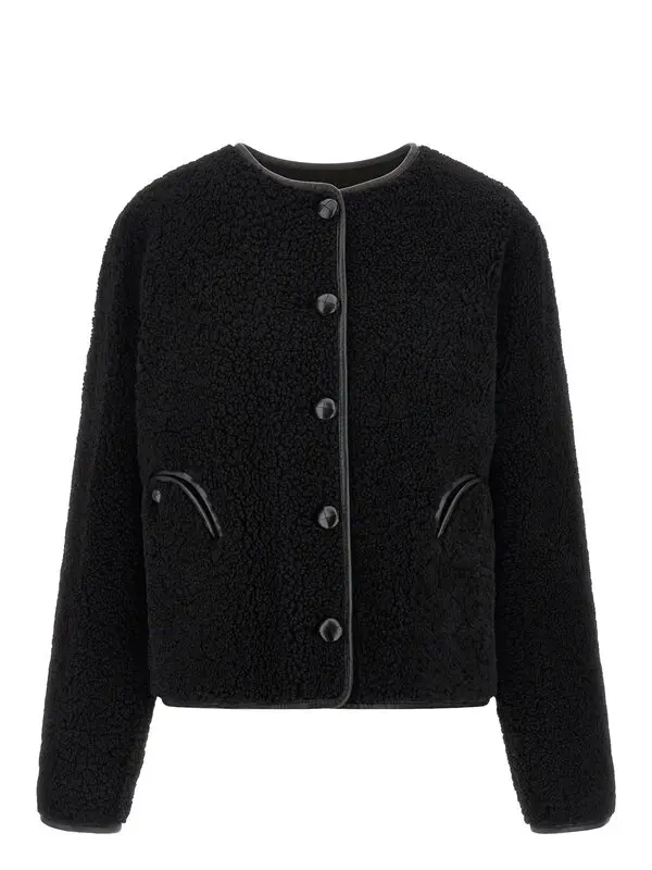 BLAZÉ MILANO Reversible Shearling Jacket - Black