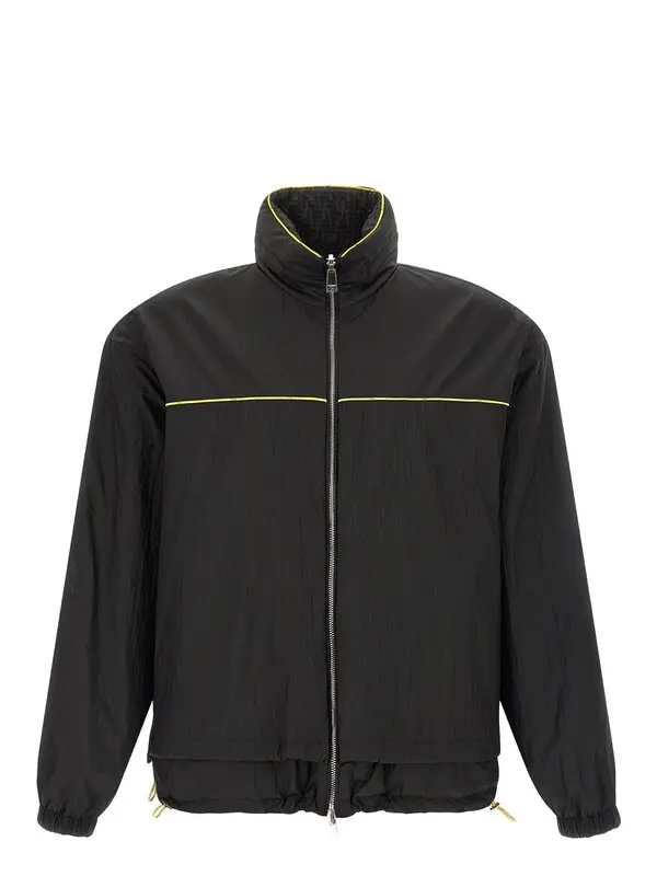 Fendi Reversible Windbreaker With Ff Motif - Multicolor