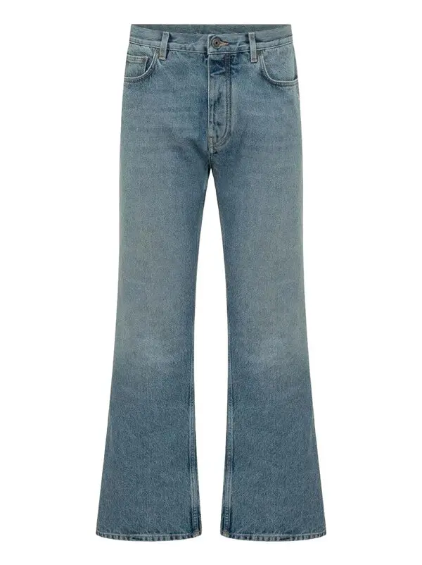 Off-White Half Arrow Flared Jeans - Blue